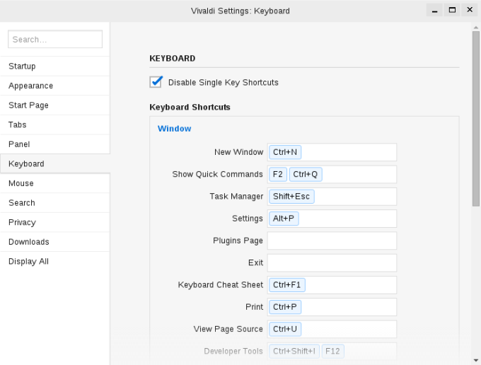 Vivaldi browser - The Four Tabs