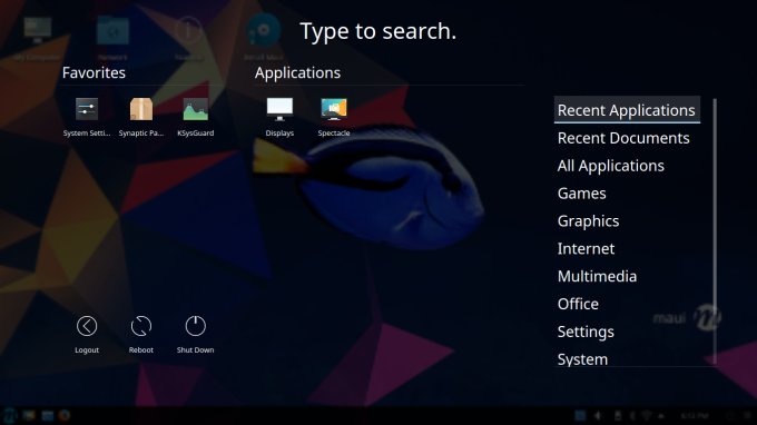 Maui Linux 2.1 Blue Tang - Aloha!