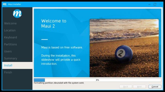 Maui Linux 2.1 Blue Tang - Aloha!