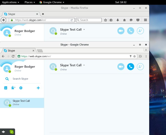 The new and brave Skype for Linux ... calls, too