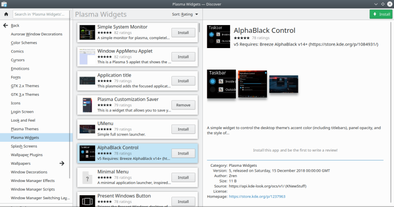 Some nice widgets for your Plasma desktop