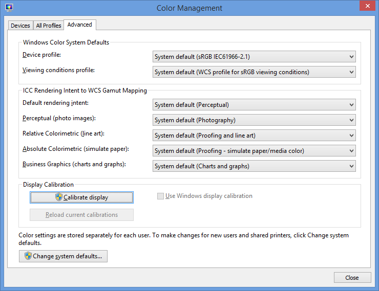 How to calibrate display in Windows - colors suddenly wrong