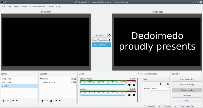 Open Broadcast Software Studio - Ready for the silver screen?