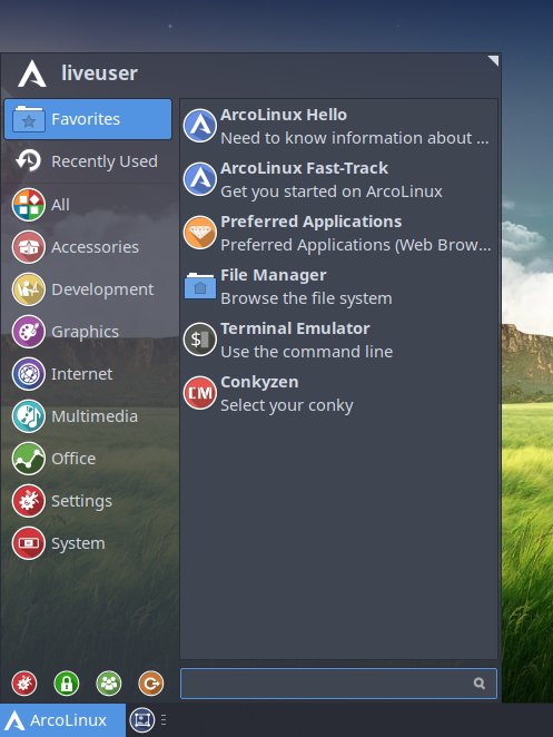 Arcolinux - Too much, too little