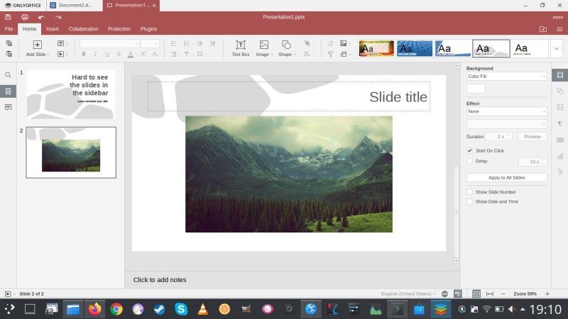 OnlyOffice Desktop Editors 5.5.1 - Good but can be better