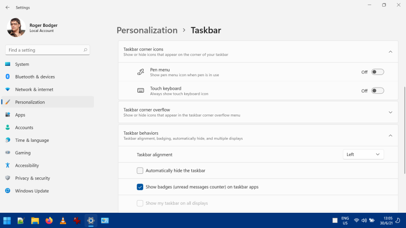 Windows 11 - first round of desktop usability tweaks