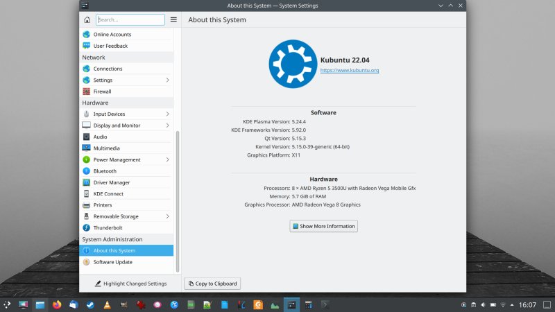 Kubuntu upgrade - from 21.10 to 22.04 - Smooth as silk