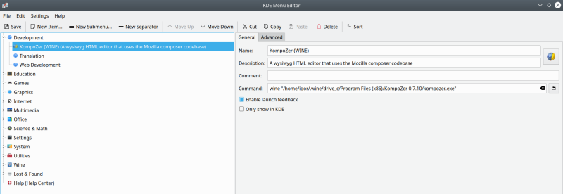 How to install and use KompoZer in Linux - Tutorial