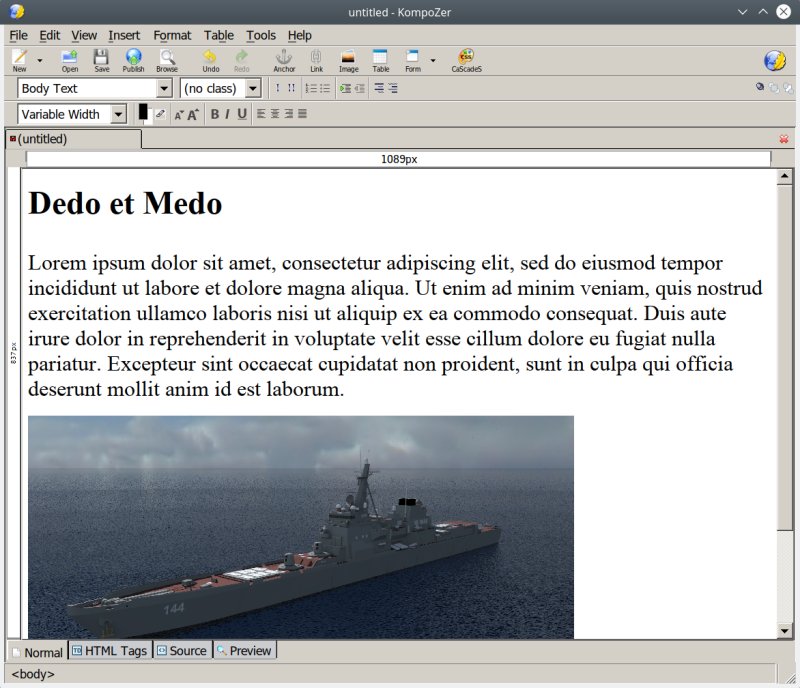 How to install and use KompoZer in Linux - Tutorial