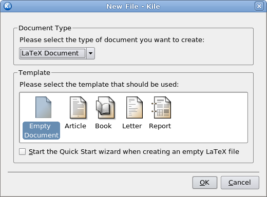 Kile - another successful LaTeX frontend
