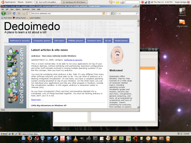 Run Windows Applications On Top Of Linux Desktop With Seamless Mode In Virtualbox