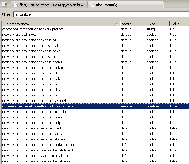 Browser annoyances - mailto: links