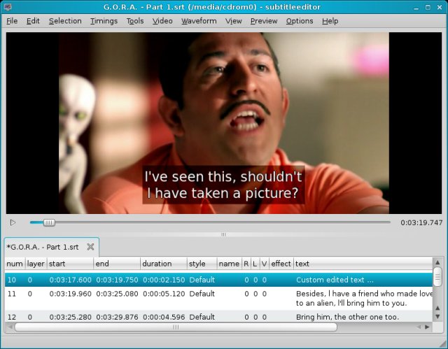 Working with subtitles (create, edit, embed) in Linux