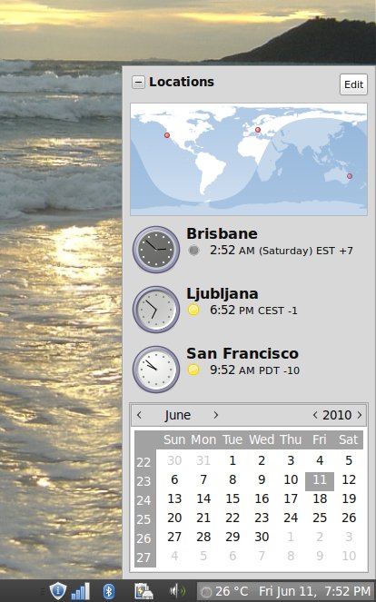 How to setup additional timezones in Gnome