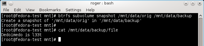 How to create and use BTRFS snapshots - Tutorial