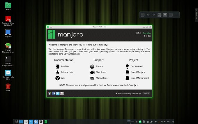 Manjaro 0.8.11 - The lonely goatherd